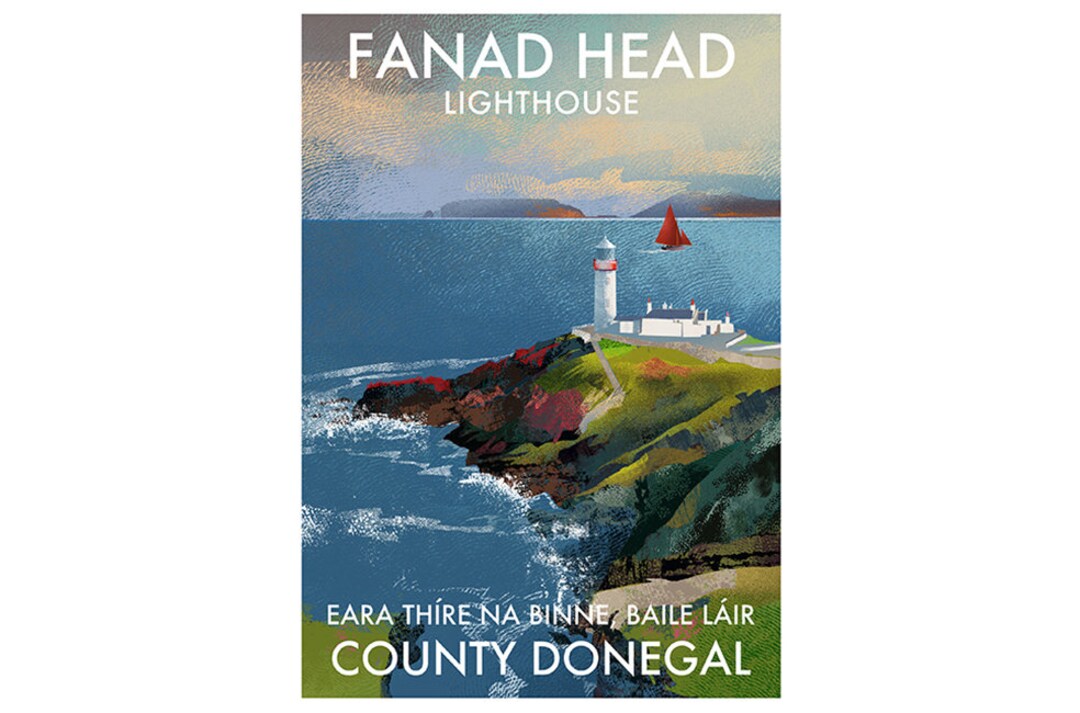 Signed Print of Fanad Head Lighthouse - Lighthouses of Ireland - Poster ...