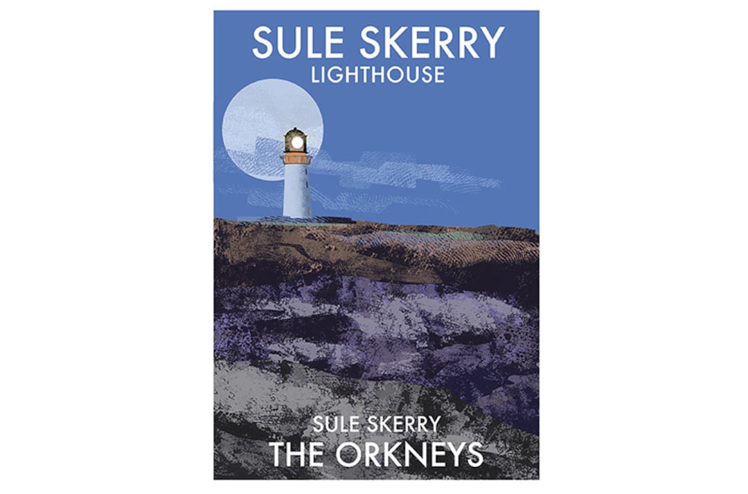 Signed Print of Sule Skerry Lighthouse Lighthouses of - Etsy