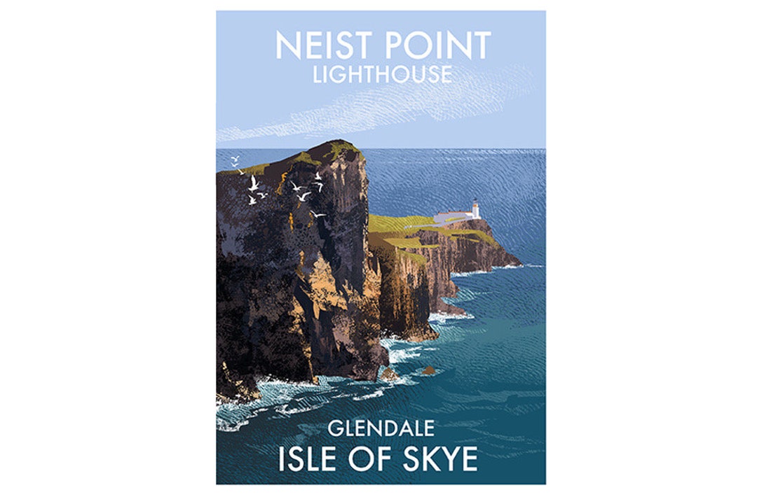Signed Print of Neist Point Lighthouse - Lighthouses of Scotland ...