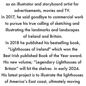 Signed Print of Fastnet Rock Lighthouse - Irish Lighthouses - Poster - Etsy