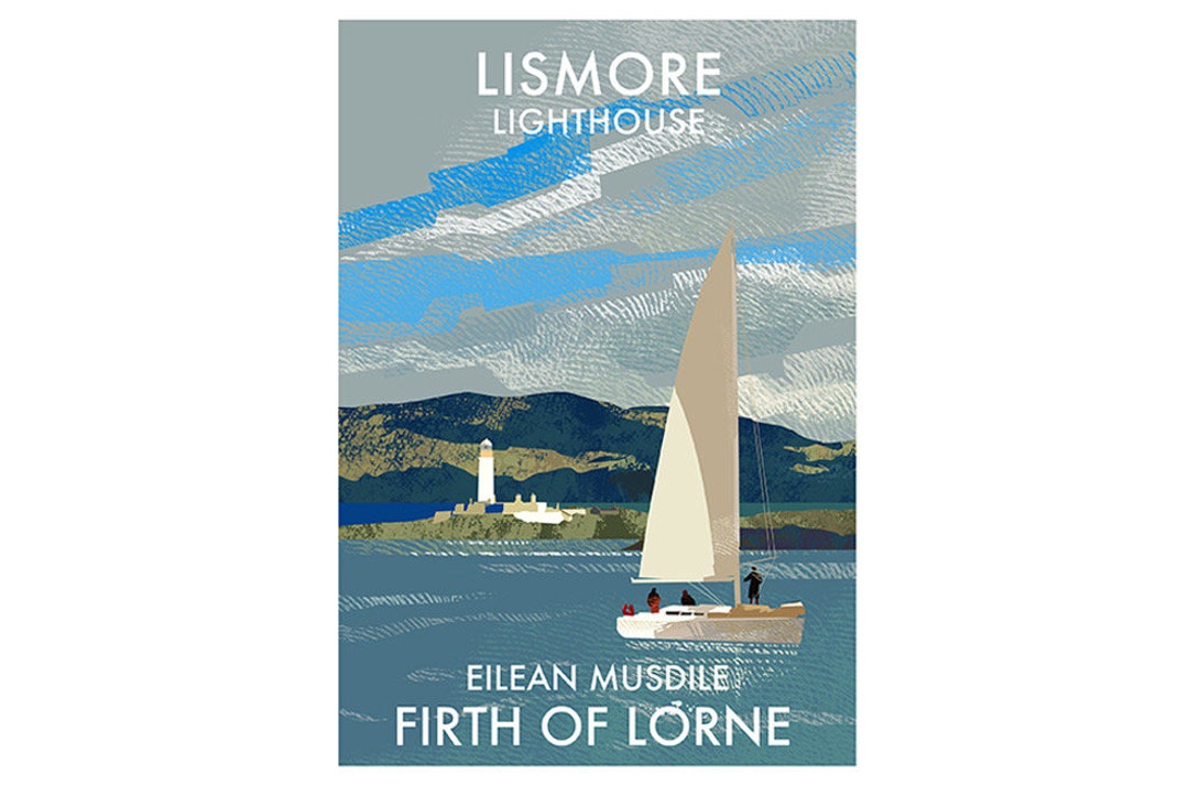 Signed Print of Lismore Lighthouse - Lighthouses of Scotland - Poster ...