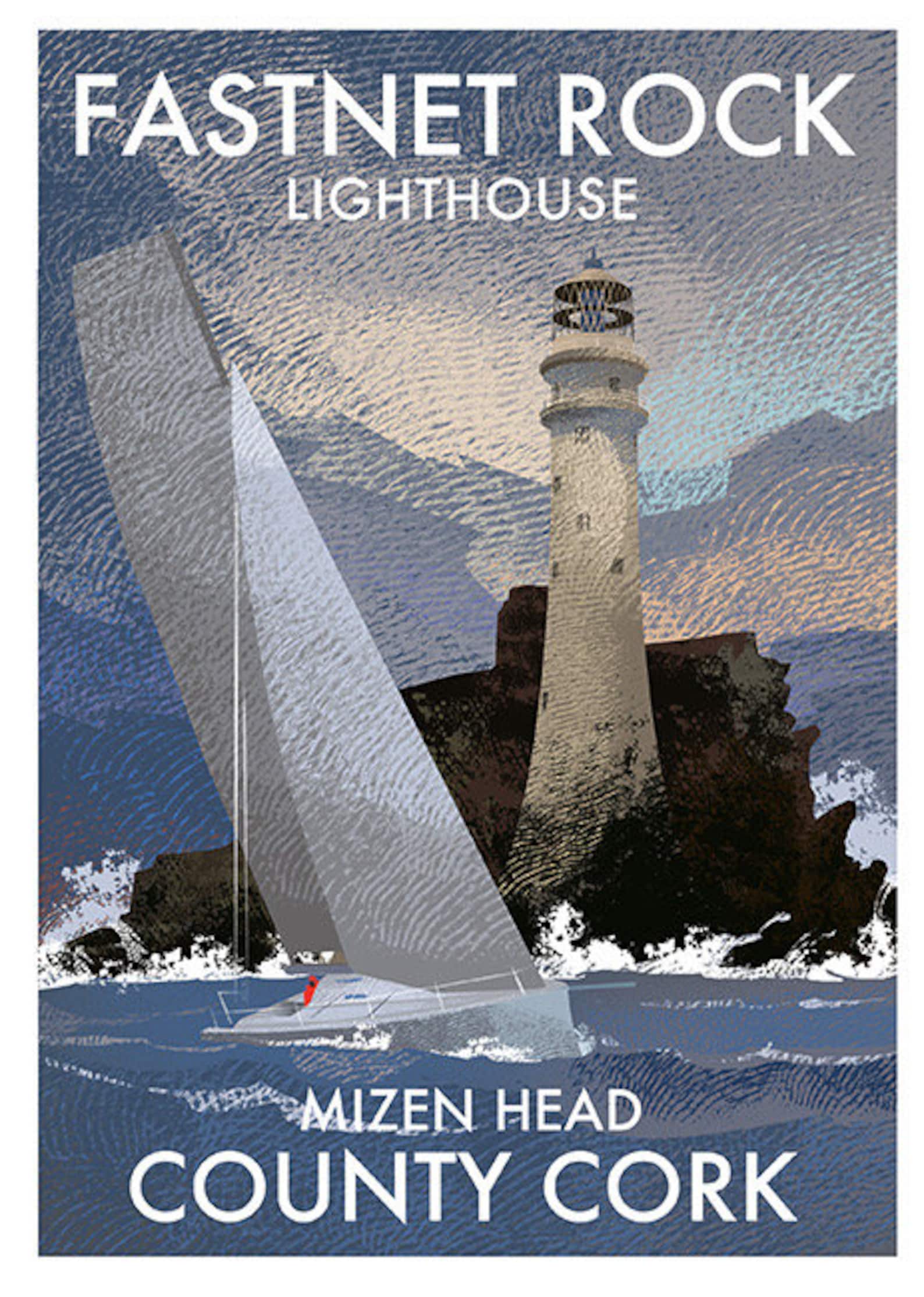 Signed Print of Fastnet Rock Lighthouse - Irish Lighthouses - Poster - Etsy
