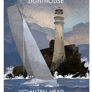 Signed Print of Fastnet Rock Lighthouse - Irish Lighthouses - Poster - Etsy