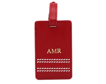 Personalised Cricket Luggage Tag, Personalized Cricket Luggage Label ...