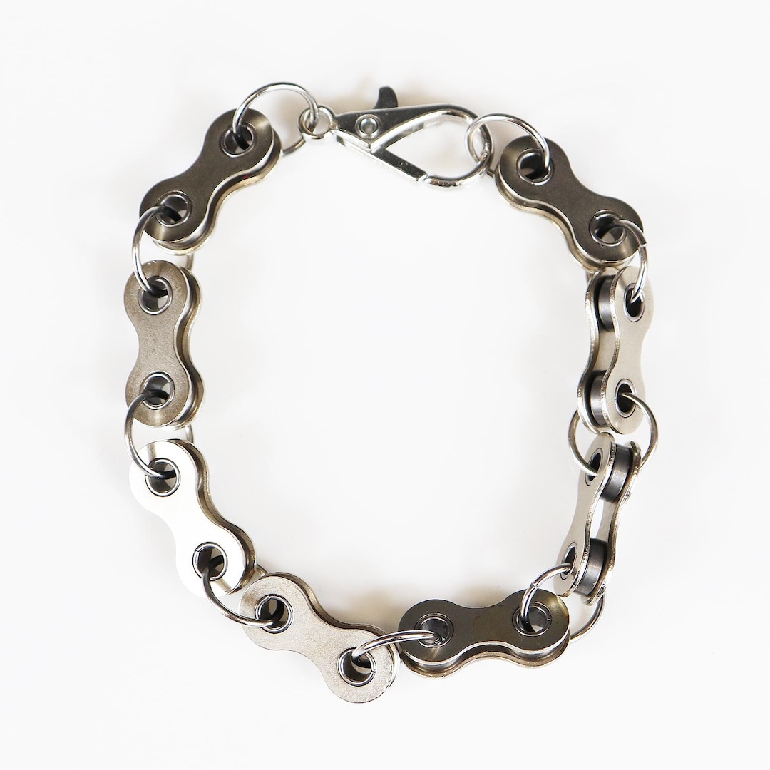 Personalised Bike Chain Bracelet | Cycling Jewellery | Bicycle Chain ...