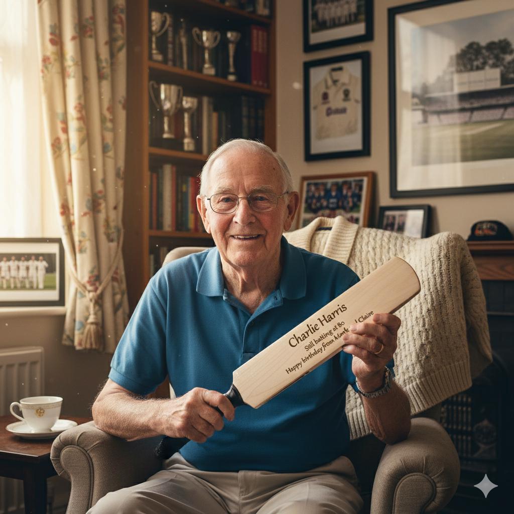 Customised Miniature Cricket Bat | Engraved Wooden Keepsake With ...