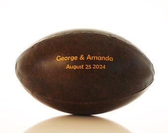 Personalised Full Size Vintage Rugby Ball - Etsy