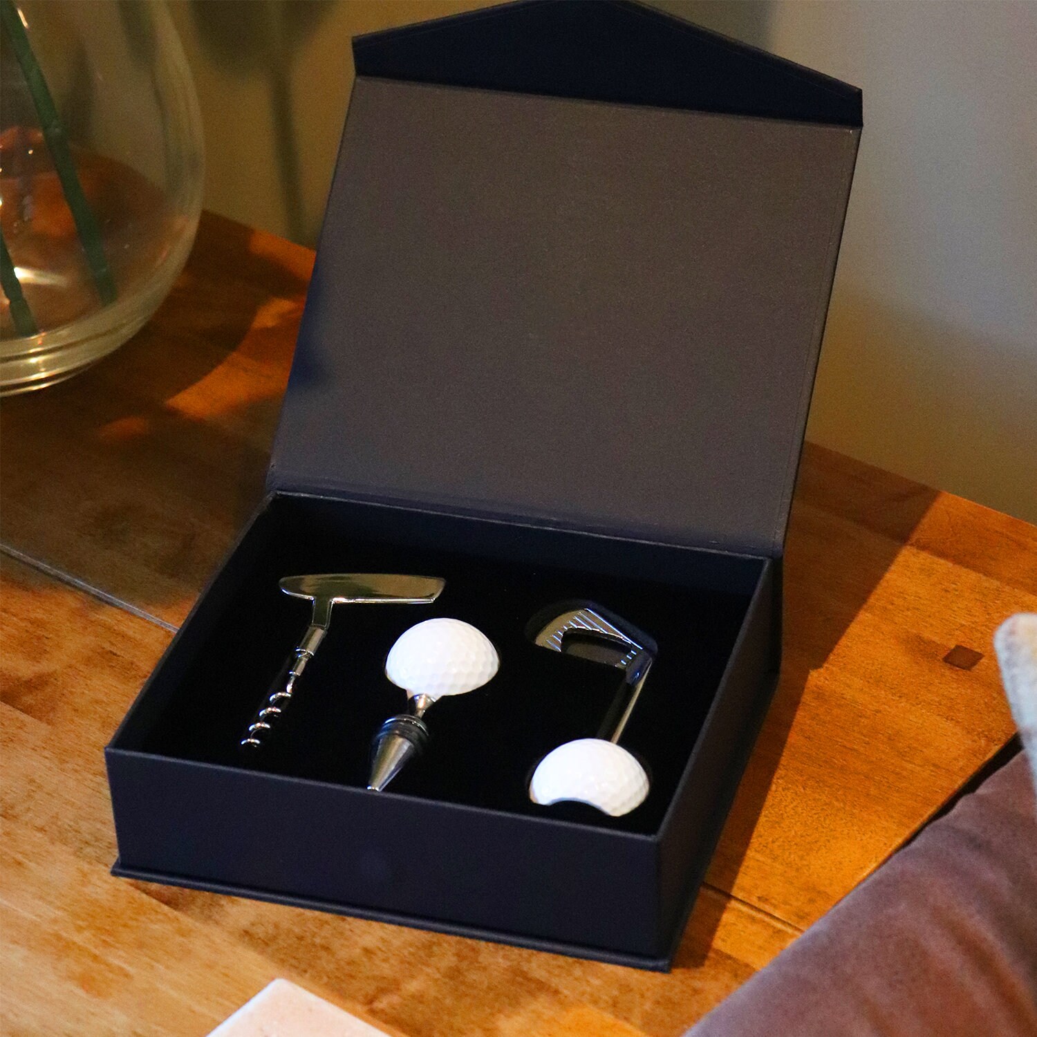 Personalized Golf Drinks Set | Golfer Gift, Bottle Opener & Corkscrew ...