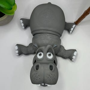 Articulated Flexi Hippo/hippopotamus/flexible Joints/openable Mouth/2 ...