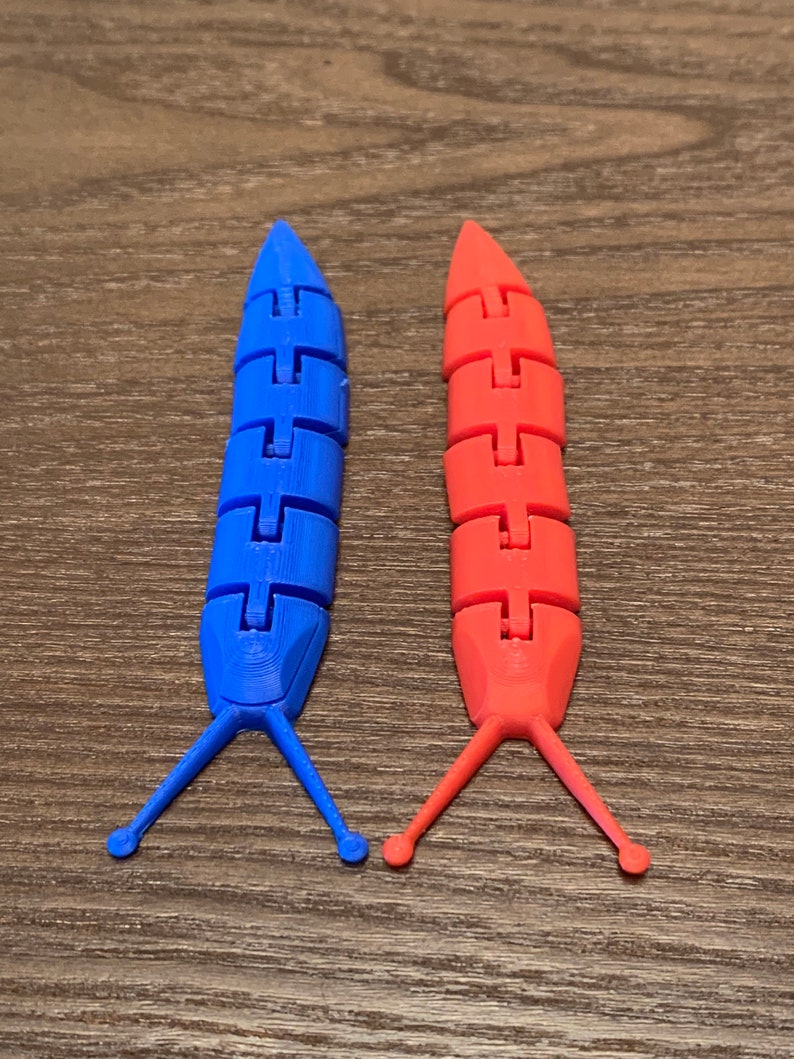 Articulated Slug 3D Printed! Flexible Joints! Makes Fantastic Gifts ...