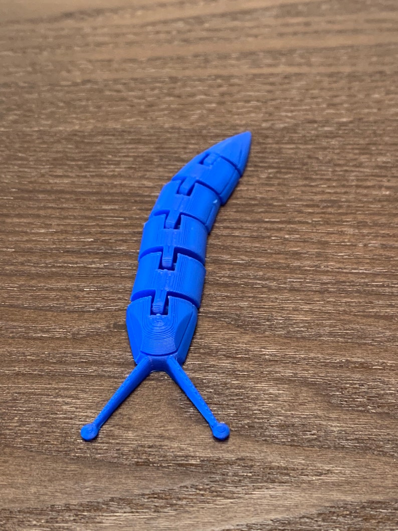 Articulated Slug 3D Printed Flexible Joints Makes Fantastic - Etsy