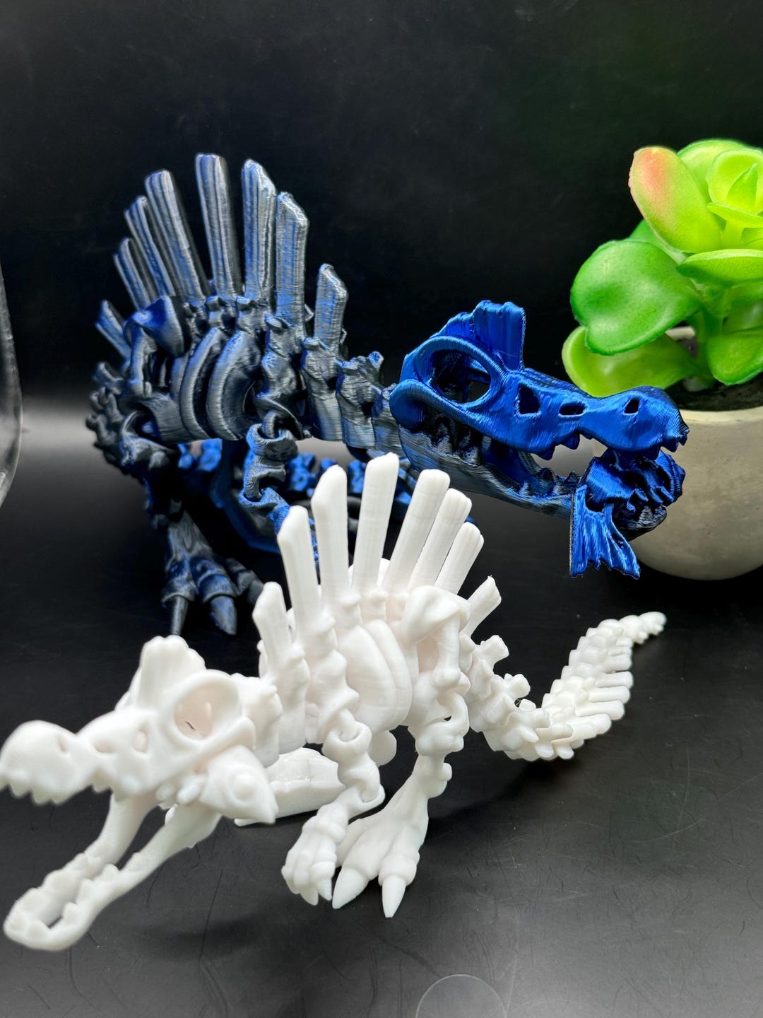 Skeleton Spinosaurus With Fish/articulated Body/head/fish/2 Sizes ...