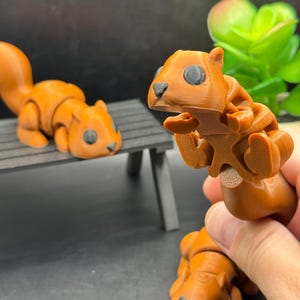 Cute Baby Articulated Squirrel/animal Lovers/fidget Toy/flexible Joints ...