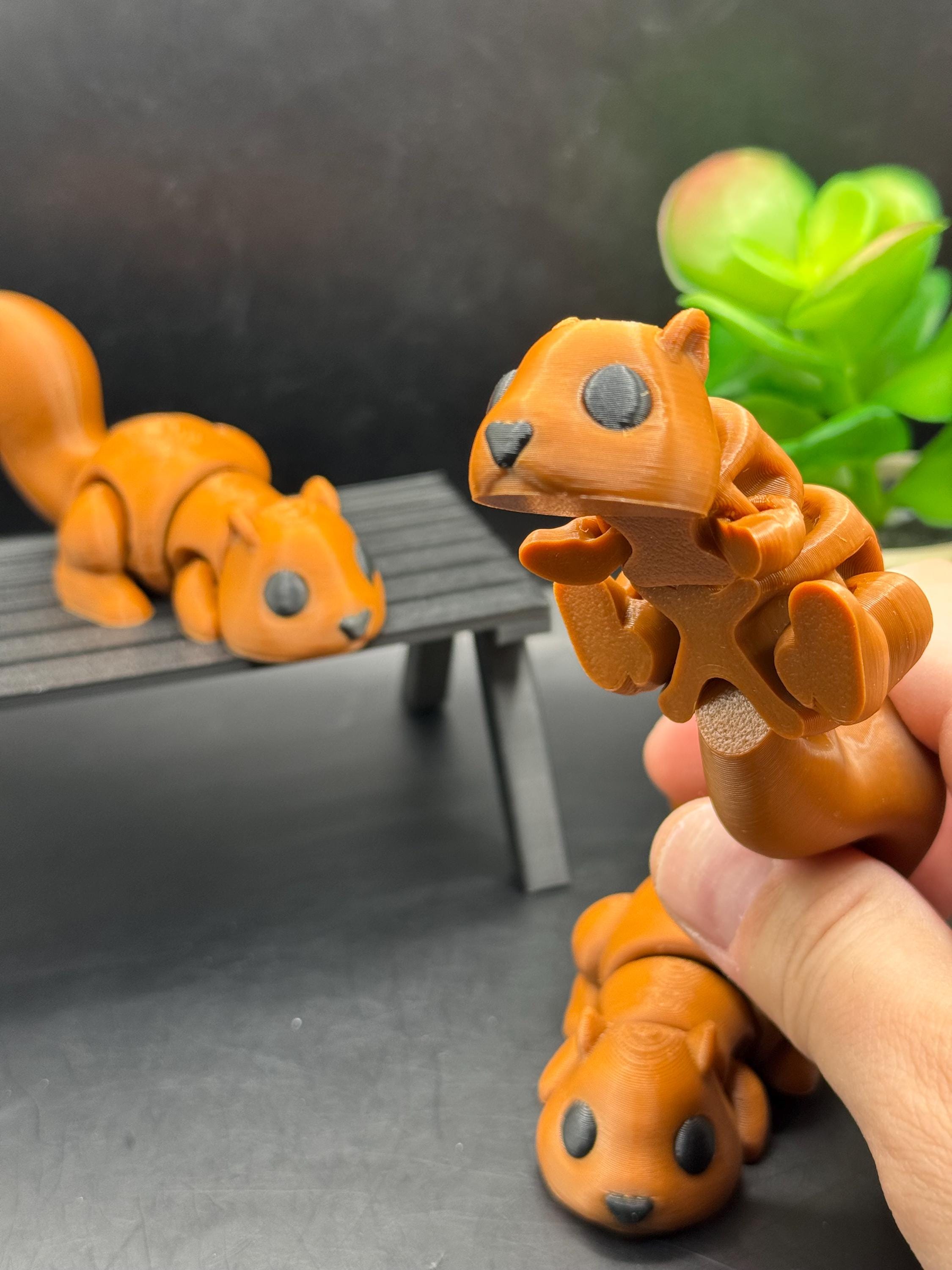 Cute Baby Articulated Squirrel/animal Lovers/fidget Toy/flexible Joints ...