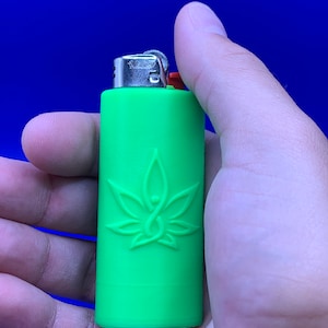 Weed Leaf Bic Lighter Case/420/marijuana/smokers/pot Leaf/3d Printed ...