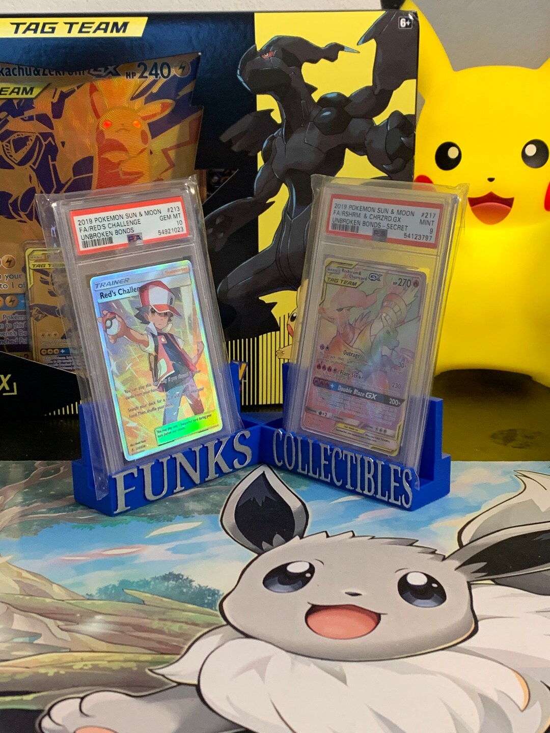 Customized 2-card Universal Stand for Sports, Pokémon + Other TCG! Fits ...