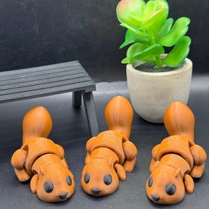 Cute Baby Articulated Squirrel/animal Lovers/fidget Toy/flexible Joints ...