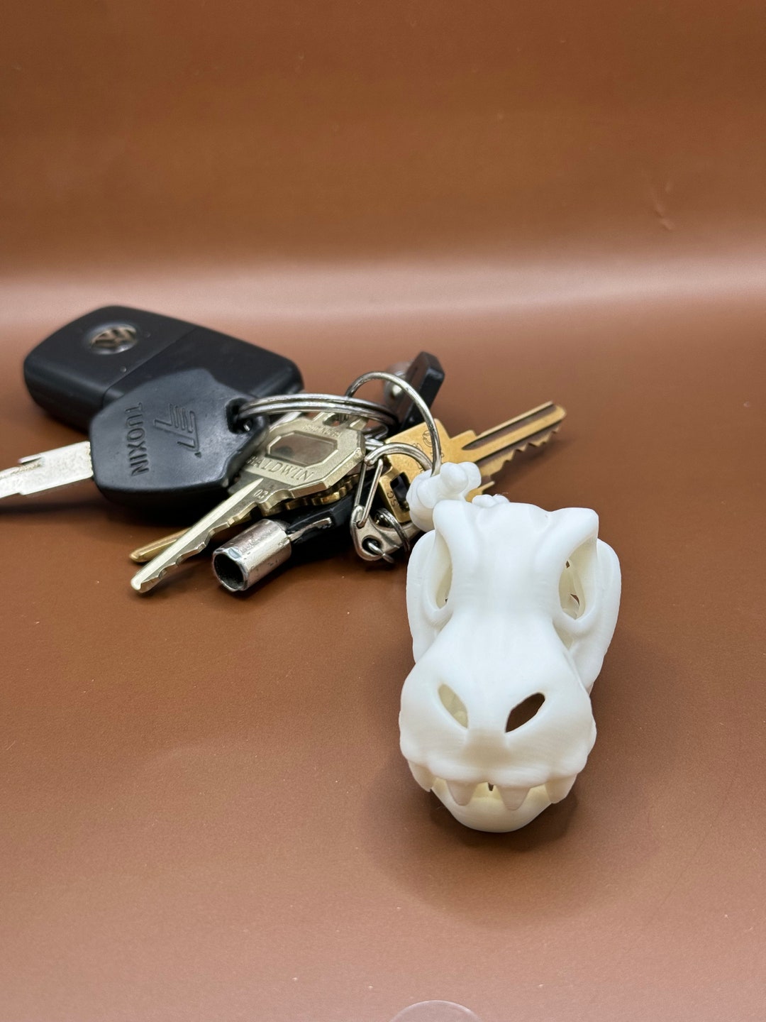 T-rex Skeleton Head With Moveable Mouth Keychain! Choose With or ...
