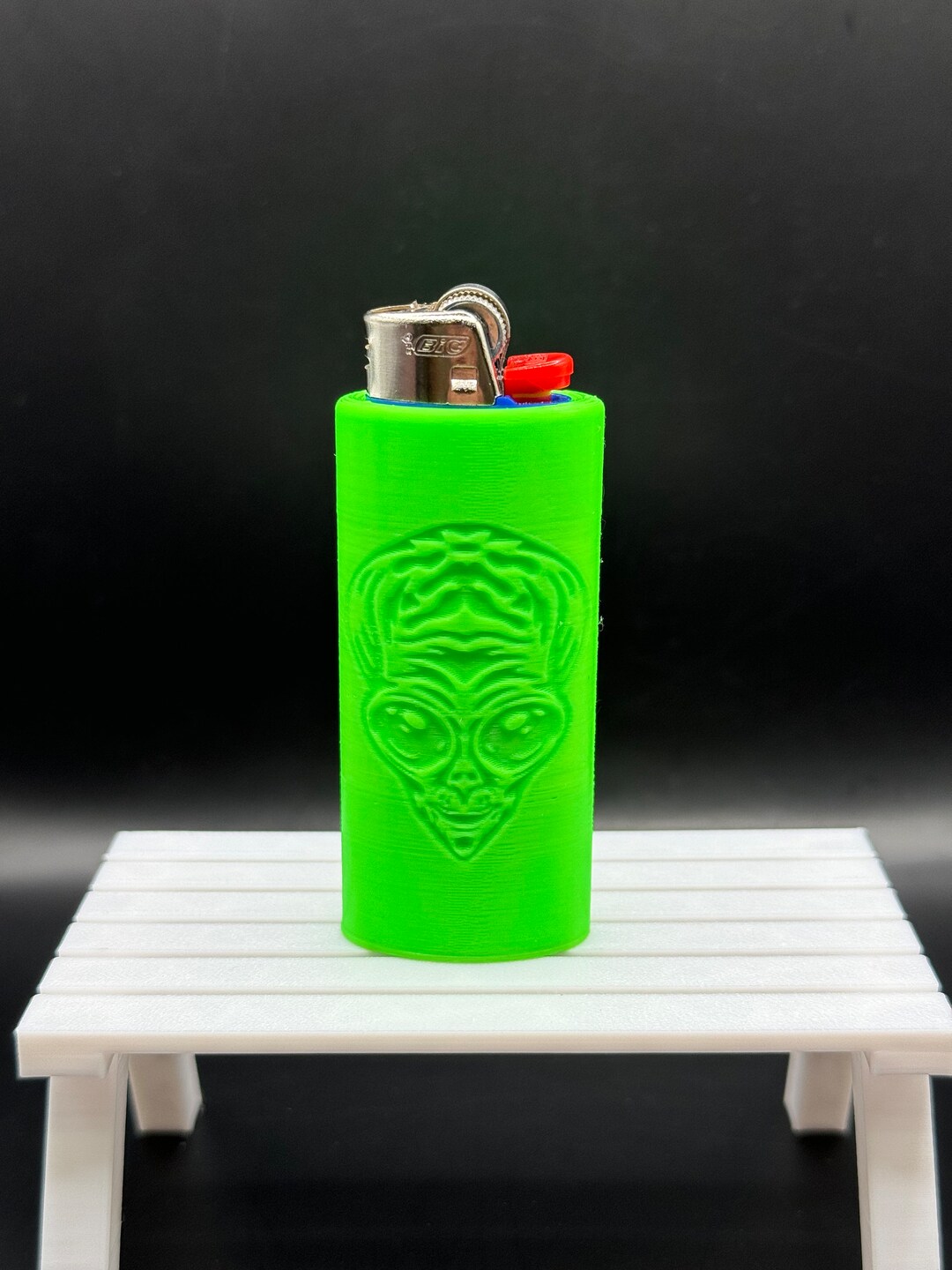 Alien Bic Lighter Case/fits Standard Bic Lighters/alien Head/multiple ...