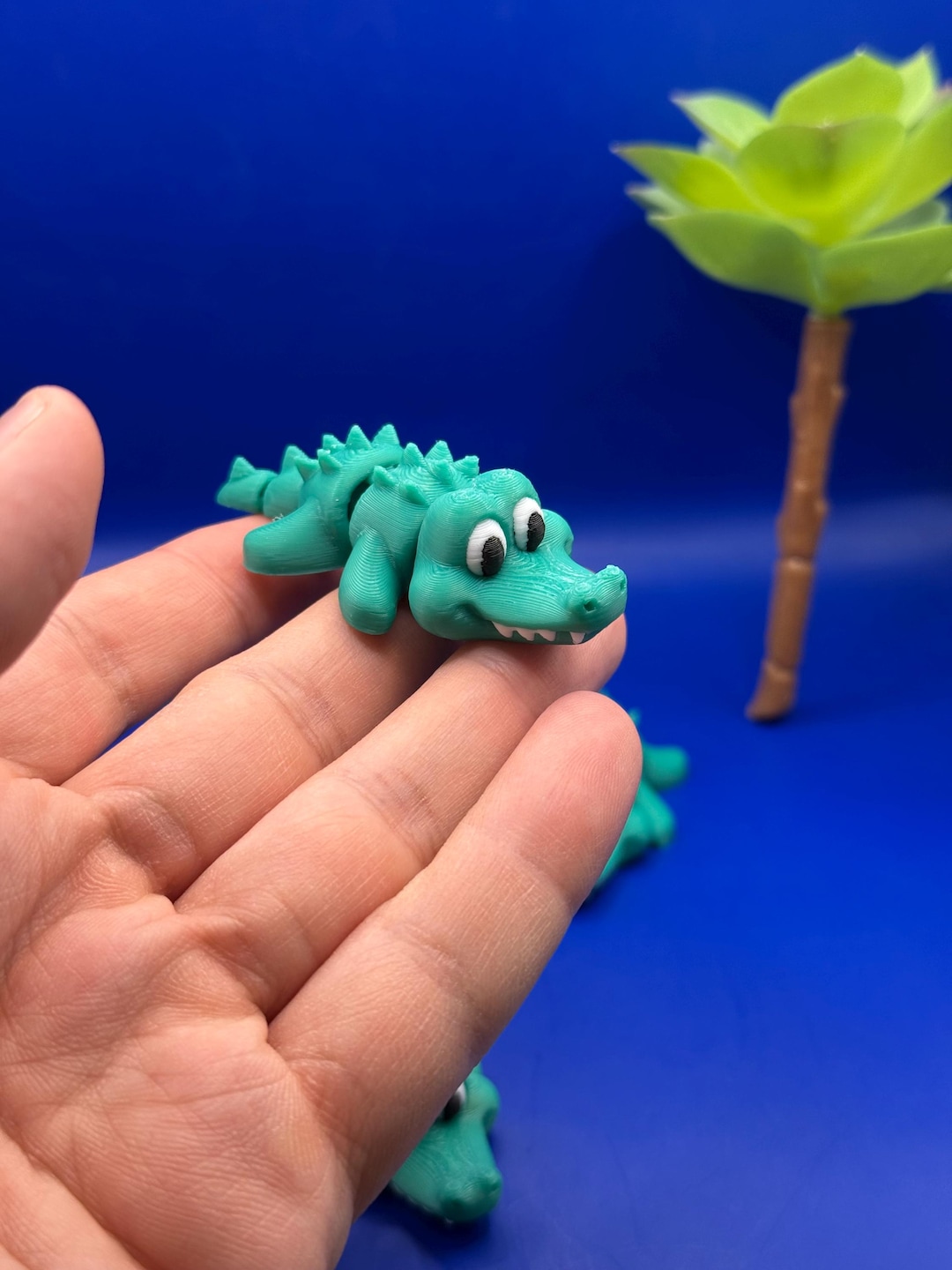 Cute Baby Crocodile Figure/pocket Pal/articulated Crocodile/gift for ...