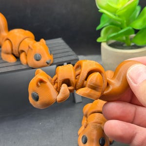 Cute Baby Articulated Squirrel/animal Lovers/fidget Toy/flexible Joints ...