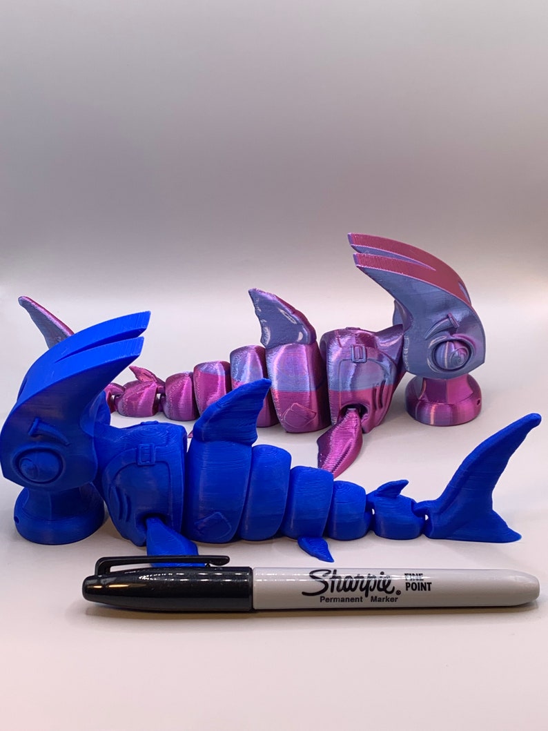 Articulated Flexi Hammerhead Shark/hammer as Head/moving Joints/parts ...