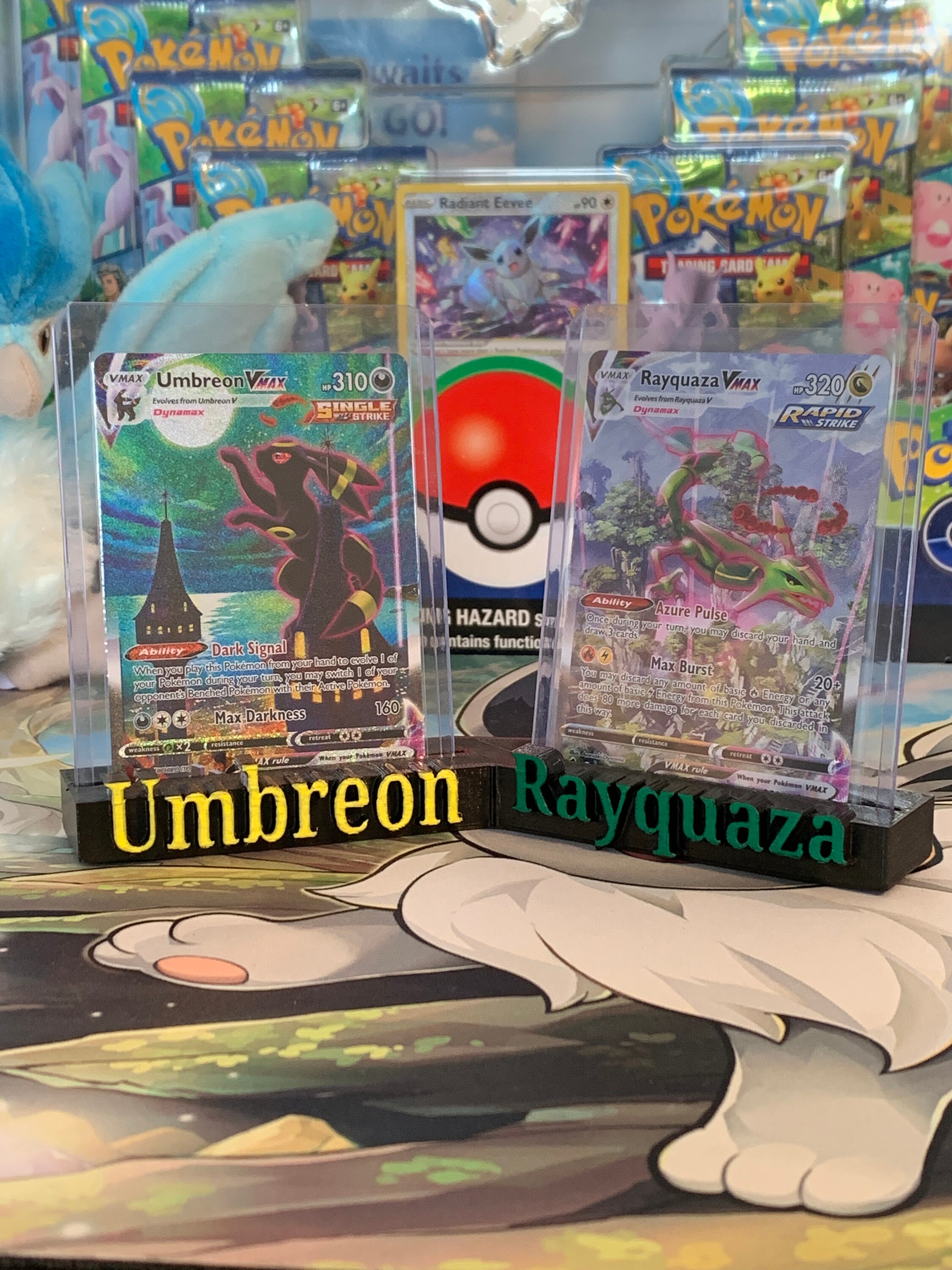 Custom 2 Card Curved Stand for Sports Cards, Pokémon +other TCG! Fits ...