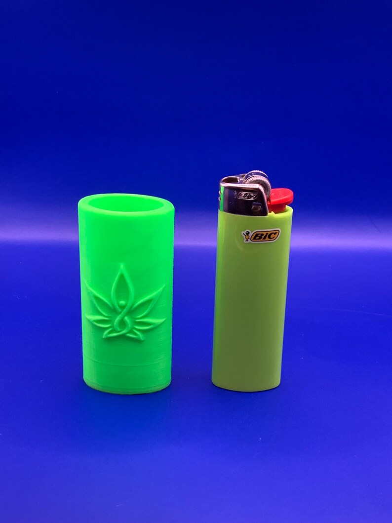Weed Leaf Bic Lighter Case/420/marijuana/smokers/pot Leaf/3d Printed ...