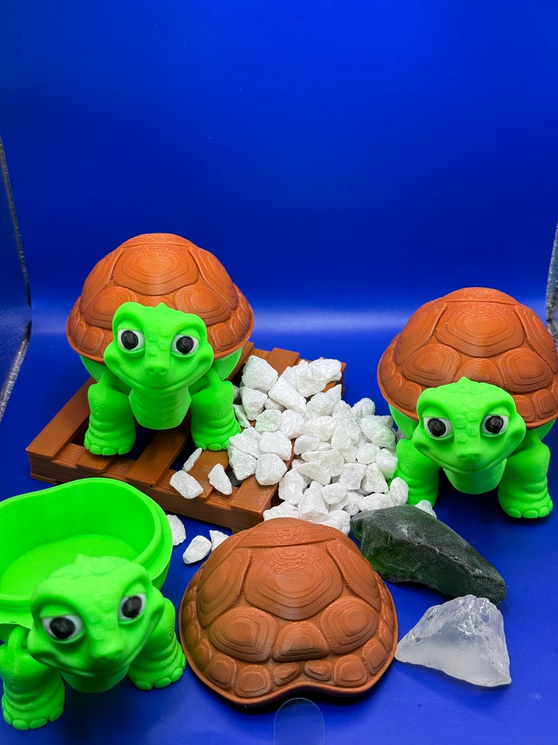 Articulated Turtle With Hidden Storage/removable Shell/hidden ...