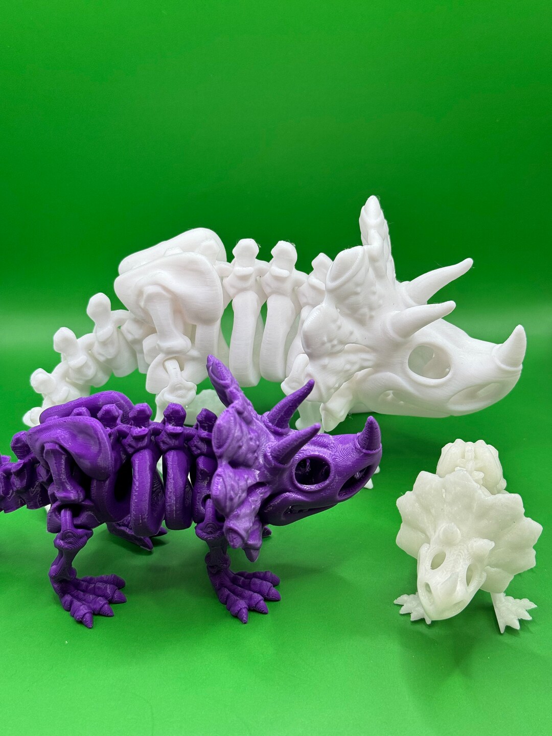 Skeleton Triceratops/dinosaur/desk Toy/fidget Toy/gag Gift/stocking ...