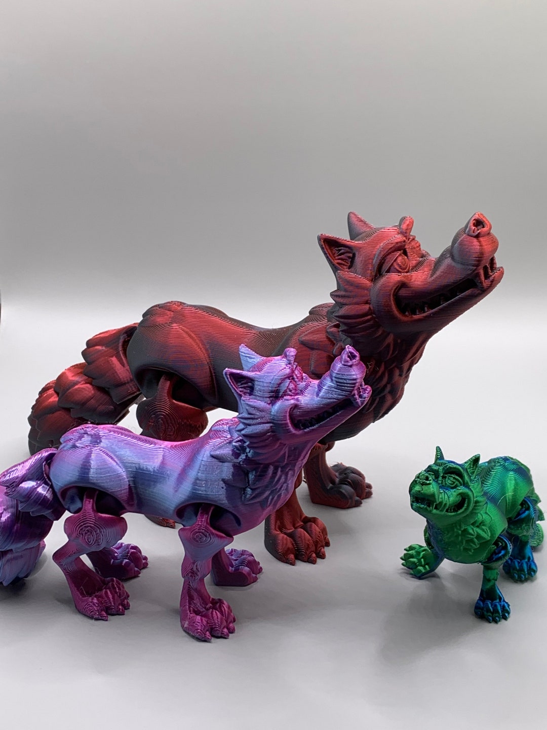 Articulated Wolf/flexi-wolf/moveable Joints/desk Toy/fidget Toy/kids ...