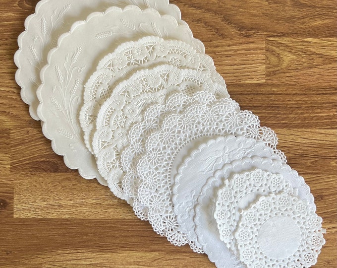Junk Journal Assorted Sizes Embossed White Paper Doilies for Junk ...