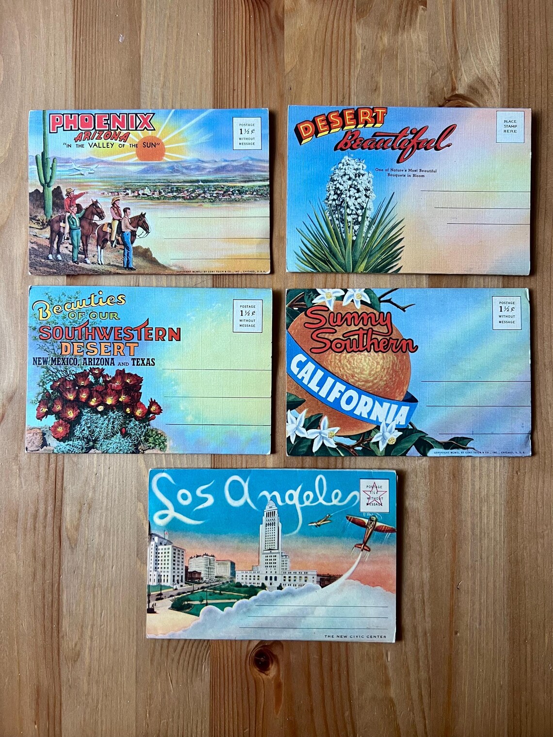 Vintage Postcards Foldout Travel Mid-century,travel Ephemera,travel ...