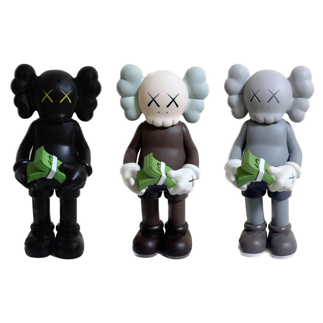 Kaws Counting Money Figure Art Toyshome Decoration Ornaments - Etsy