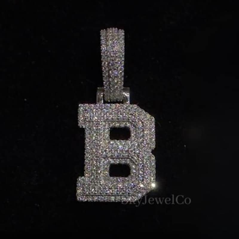Vvs Letter B Necklace - Etsy