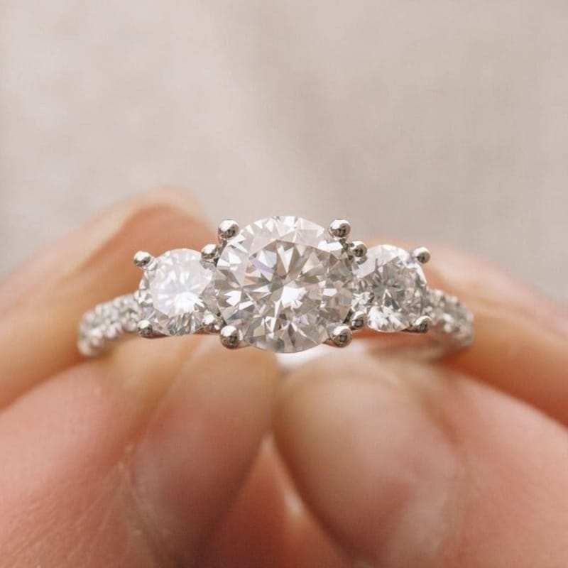 Stone Wedding Ring - Etsy