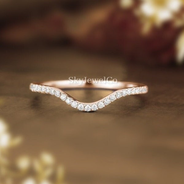 Curved Wedding Bands Women - Etsy