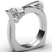 Antique 2.00 Carat Dual Square Rings for Couples Diamond Ring,sterling ...
