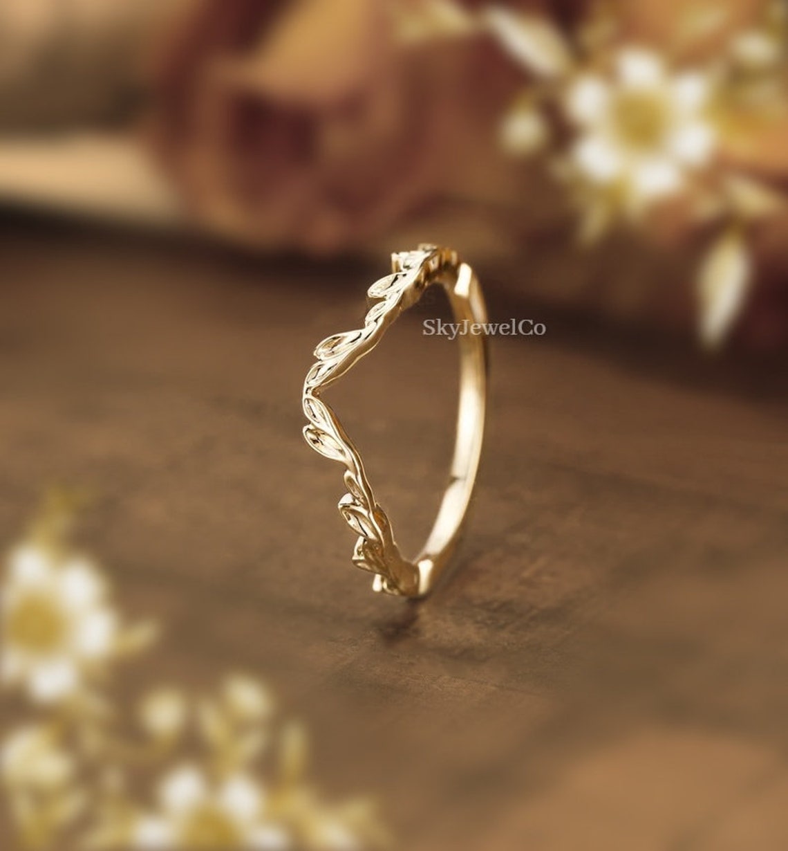 Intertwined Curved Wedding Band Vintage Curved Stacking Band - Etsy