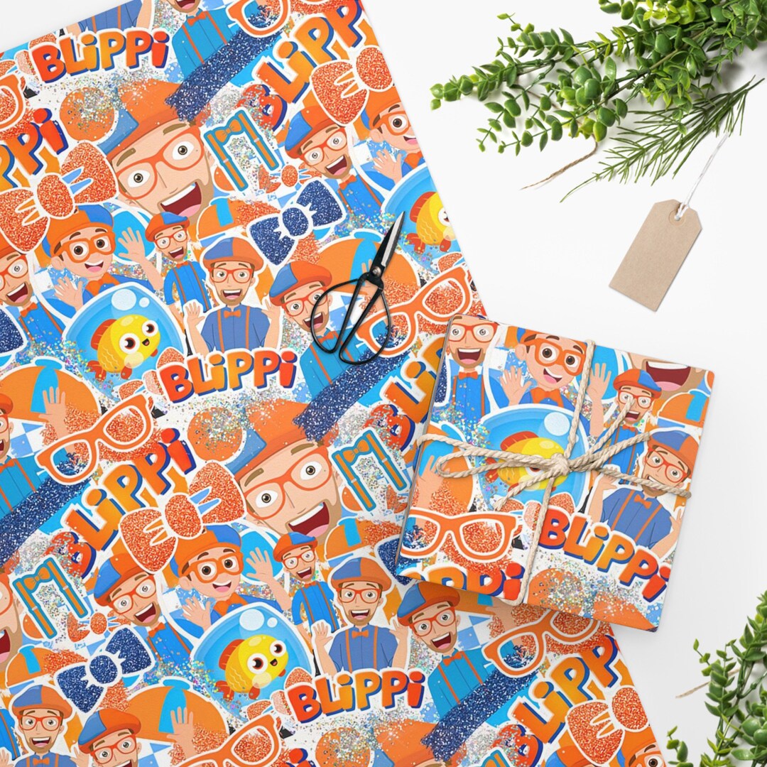 Blippi Wrapping Paper Blippi Christmas Wrapping Paper Blippi - Etsy