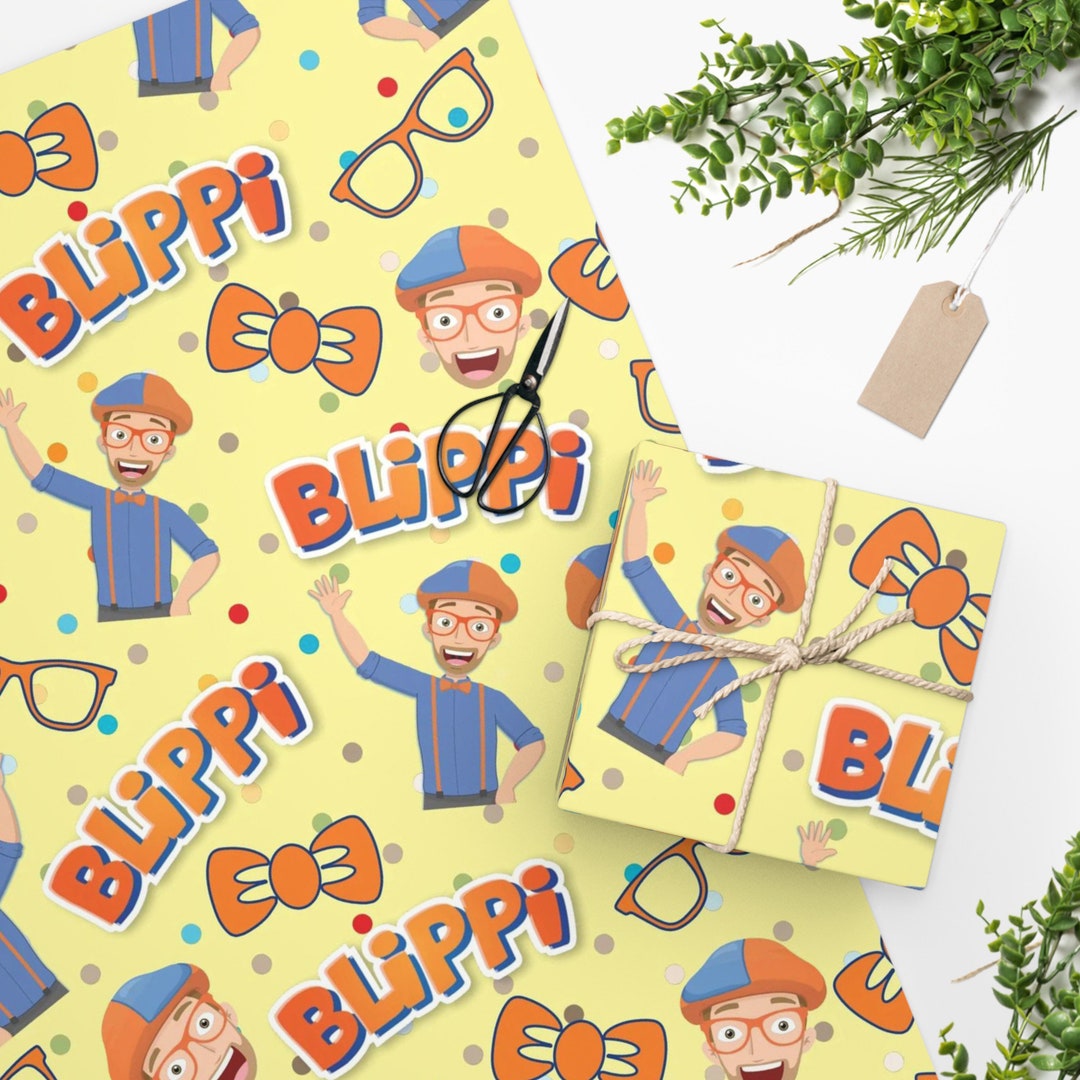 Blippi Christmas Wrapping Paper Blippi Wrapping Paper Blippi - Etsy.de