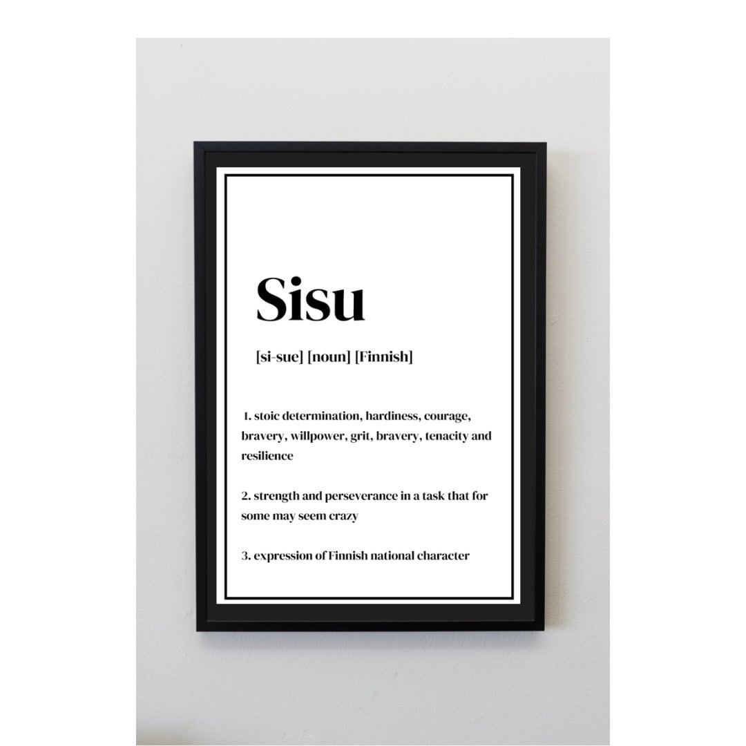 Sisu Poster Sisu Definition Instant Sisu Definition Download - Etsy