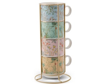 Stacking Coffee Mug and Stand - Etsy UK