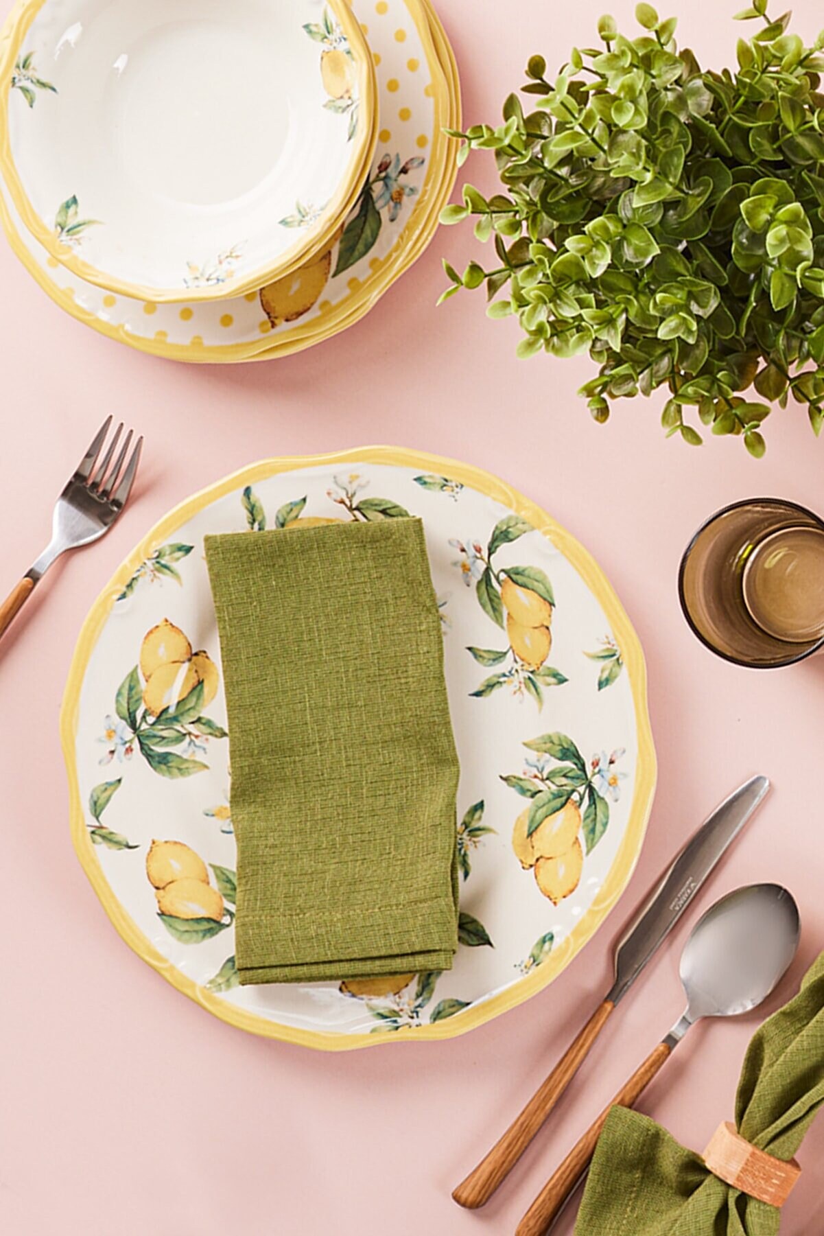 Vintage Lemon 24pcs Porcelain Dinner Set Plate Dinnerware - Etsy