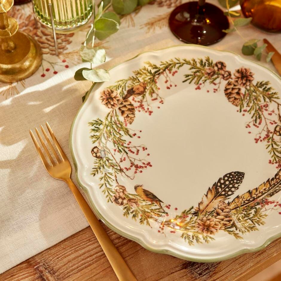 Christmas Dinnerware Set 18pcs Christmas Plate New Year - Etsy Australia