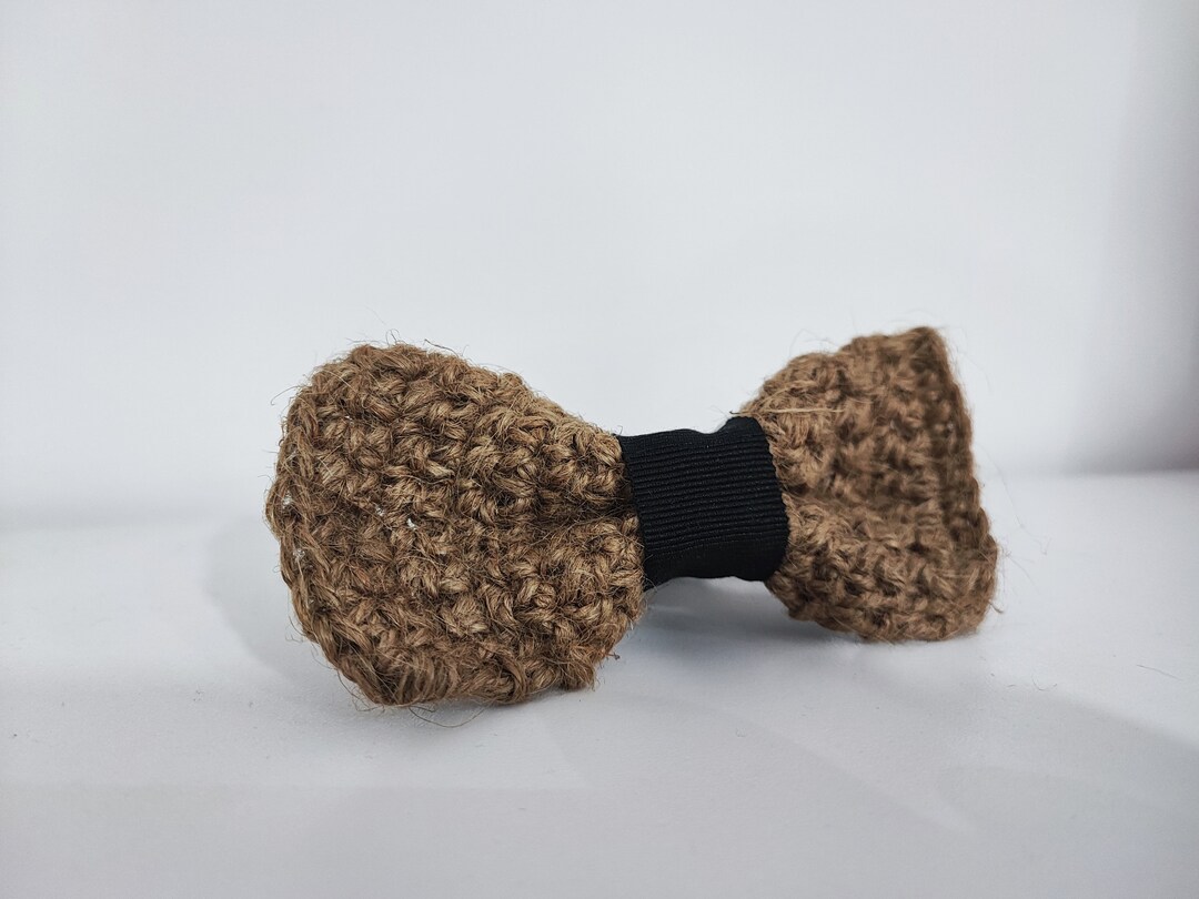 String Bow Tie With Black Grograin - Etsy