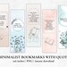 Printable Bookmarks Quotes Book Lover Gift Ideas Instant Download ...