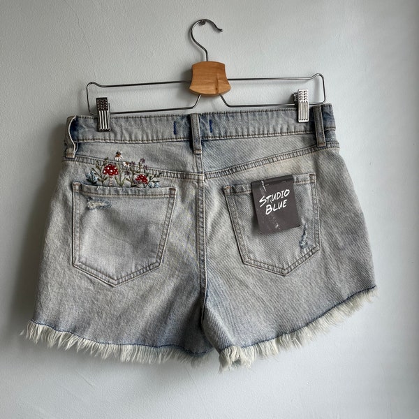 Embroidered Shorts - Etsy