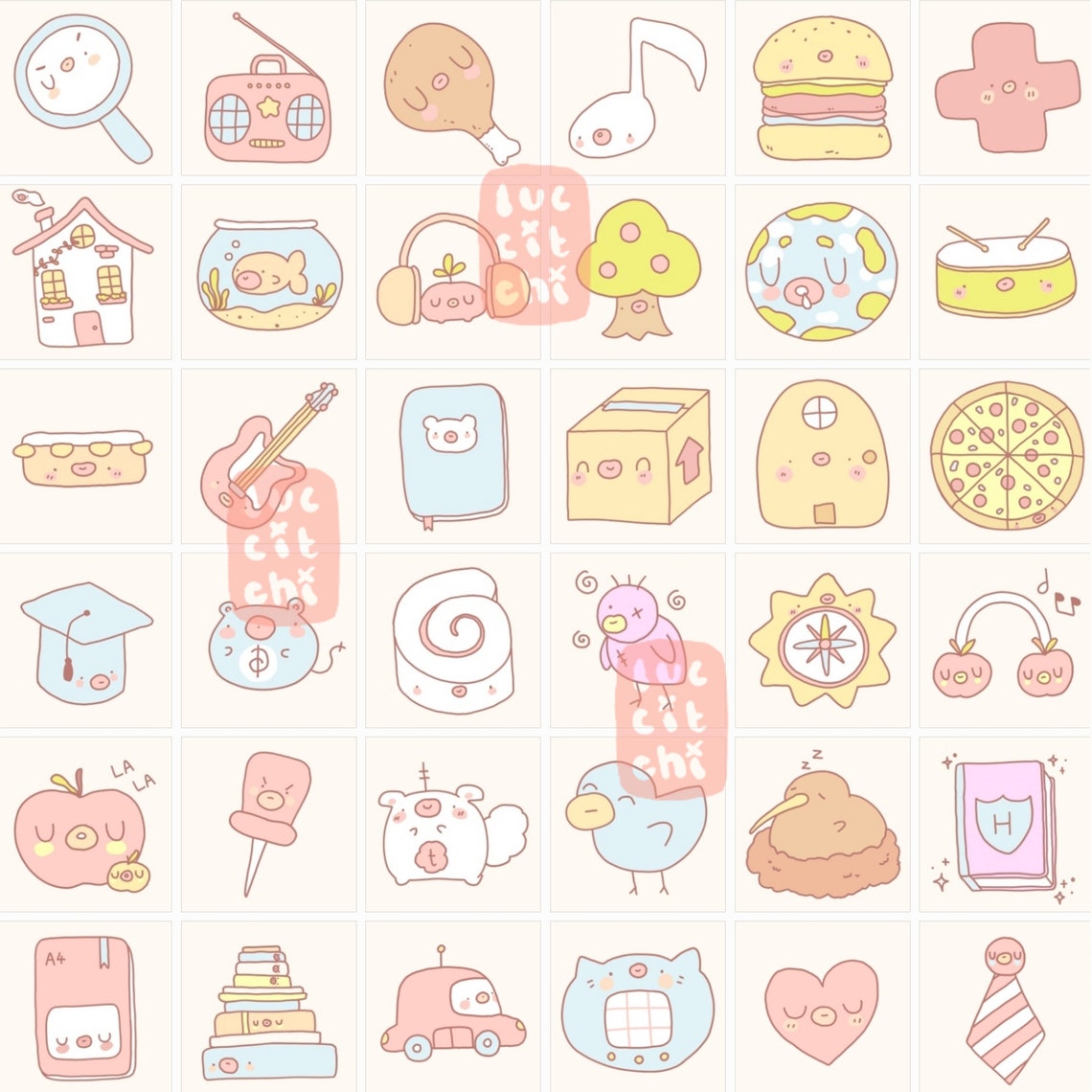 106 Cute Pastel Digital Icons for Your Phone !! - Etsy