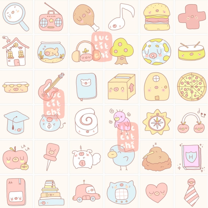 106 Cute Pastel Digital Icons for Your Phone !! - Etsy
